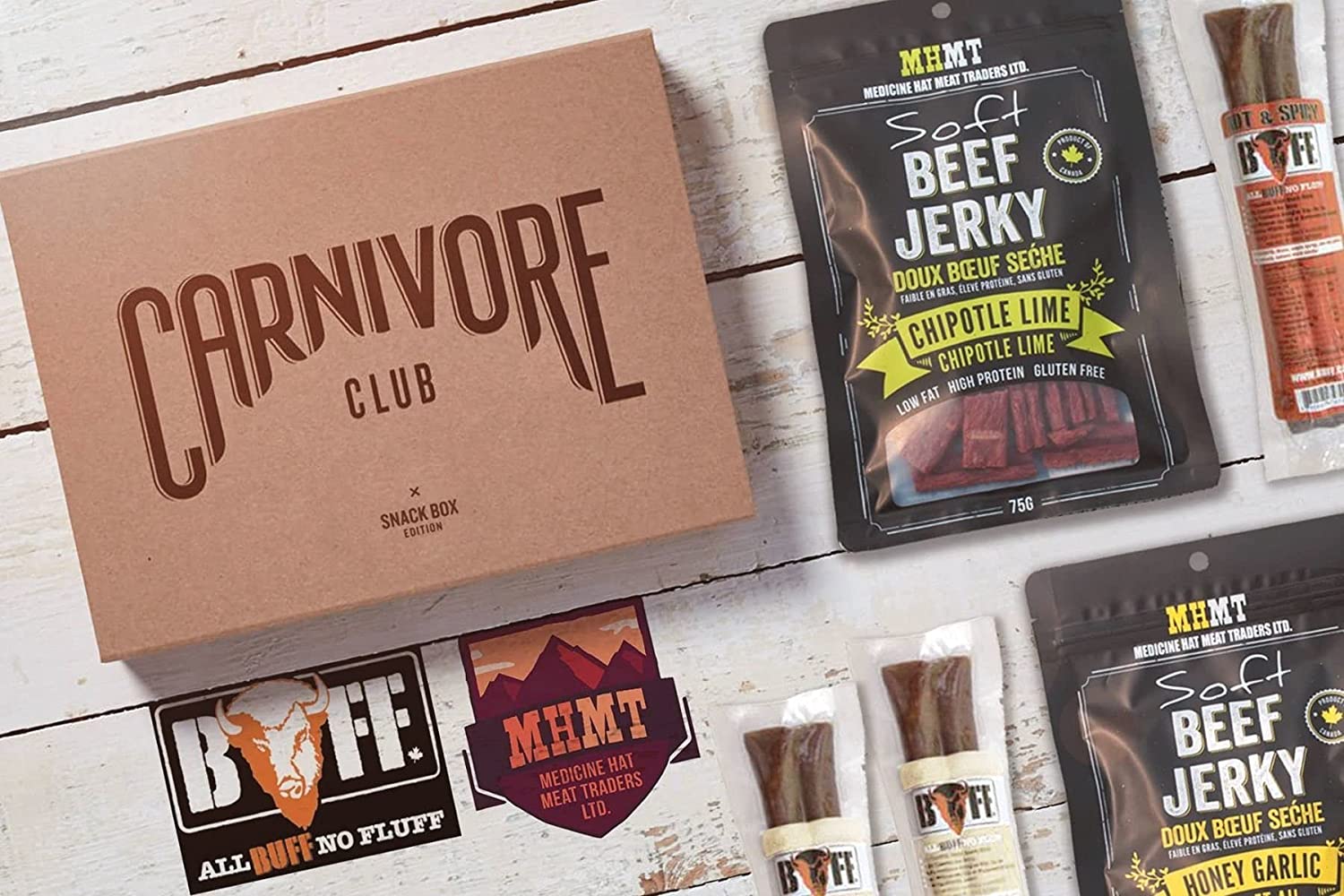 Jerky & Meat Sticks Snack Box Sampler – Carnivore Club CA