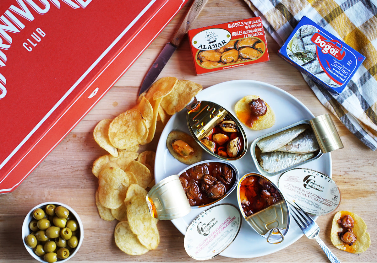 Spanish Seafood Tapas Box (Pescatarian Friendly) | Carnivore Club